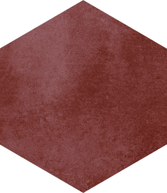 Bonita 5x6 Bordeaux Hexagon Porcelain Tile | Tile Market of Delaware