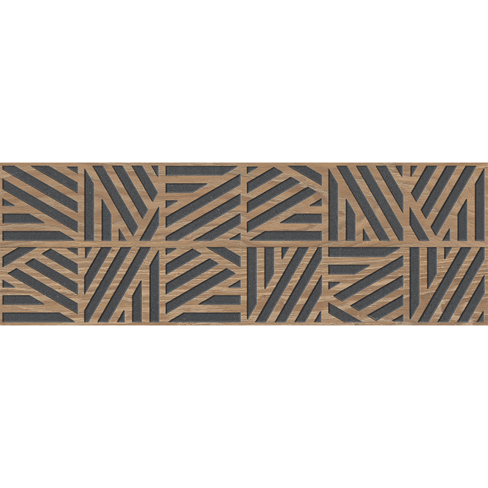 Cane 12x36 Dark Brown Raised Wood Grain Pattern Wall Tile | Tile Market ...