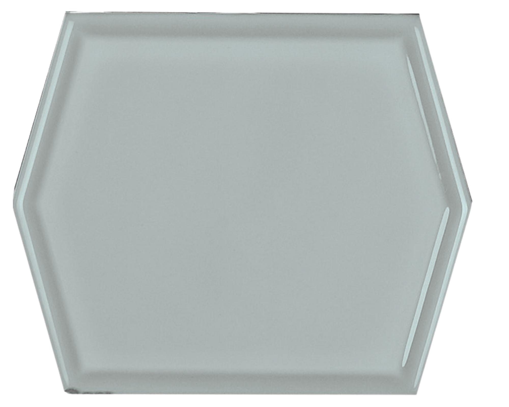 Gem Green 5x6 Framed Gloss Hex Tile | Tile Market of Delaware