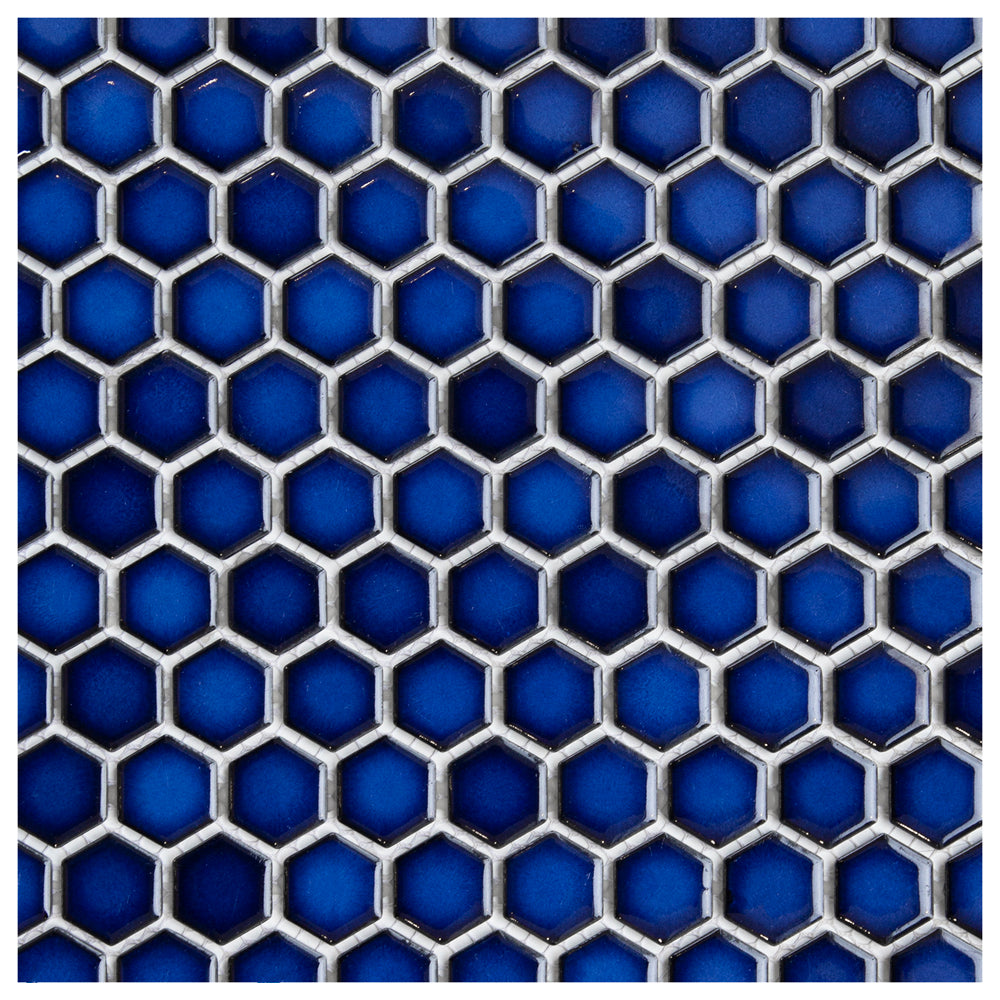 Makai 1" Hexagon Twilight Gloss Mosaic Tile – Tile Market of Delaware