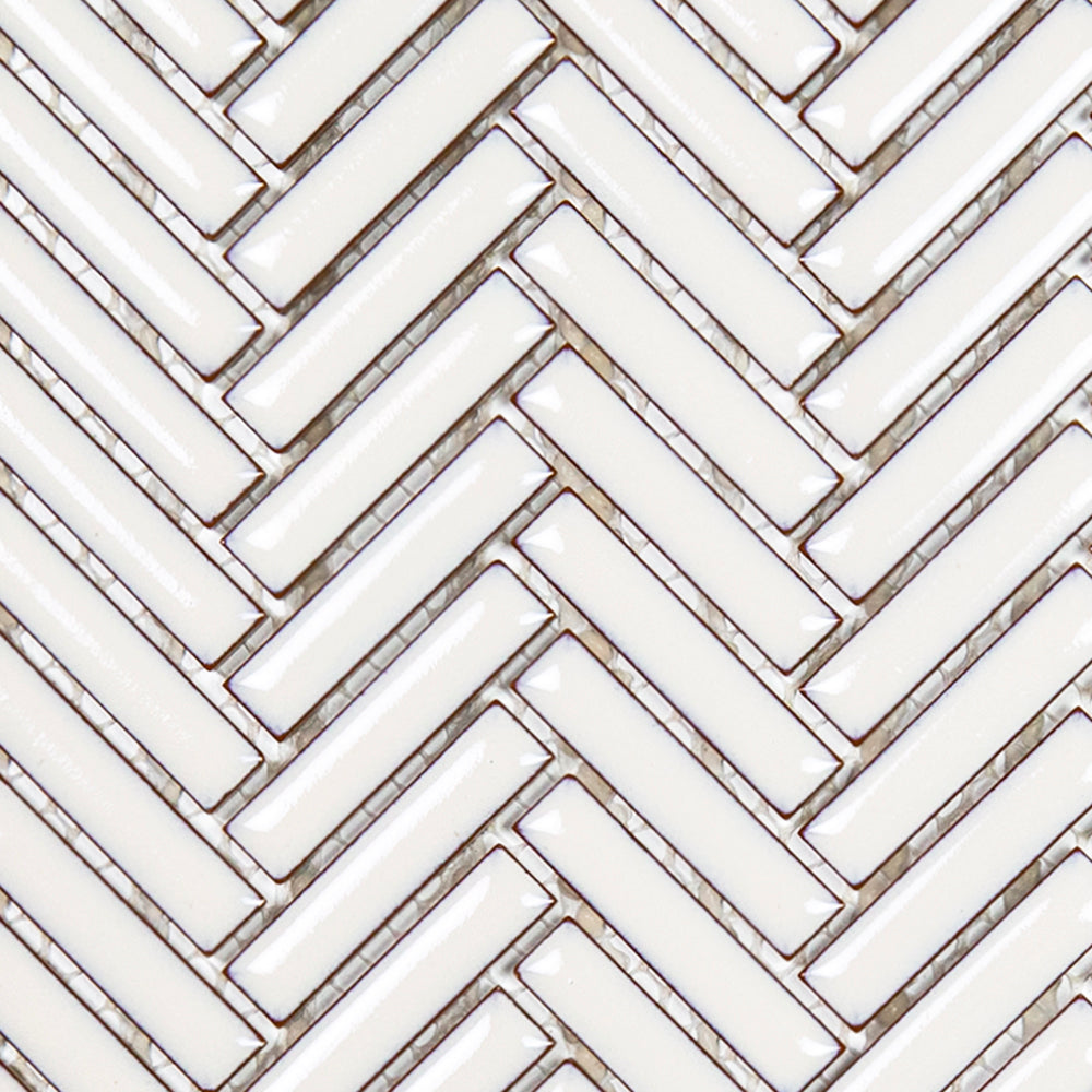 Makai Herringbone 3/8 X 2 Dandelion Gloss Mosaic Tile – Tile Market of ...