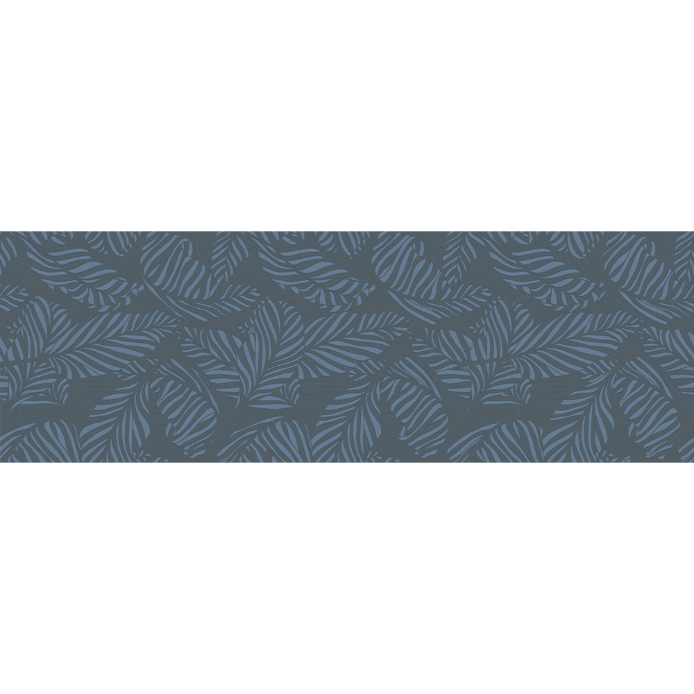 Kapalua 12x36 Blue Palm Leaf | Tile Market of Delaware