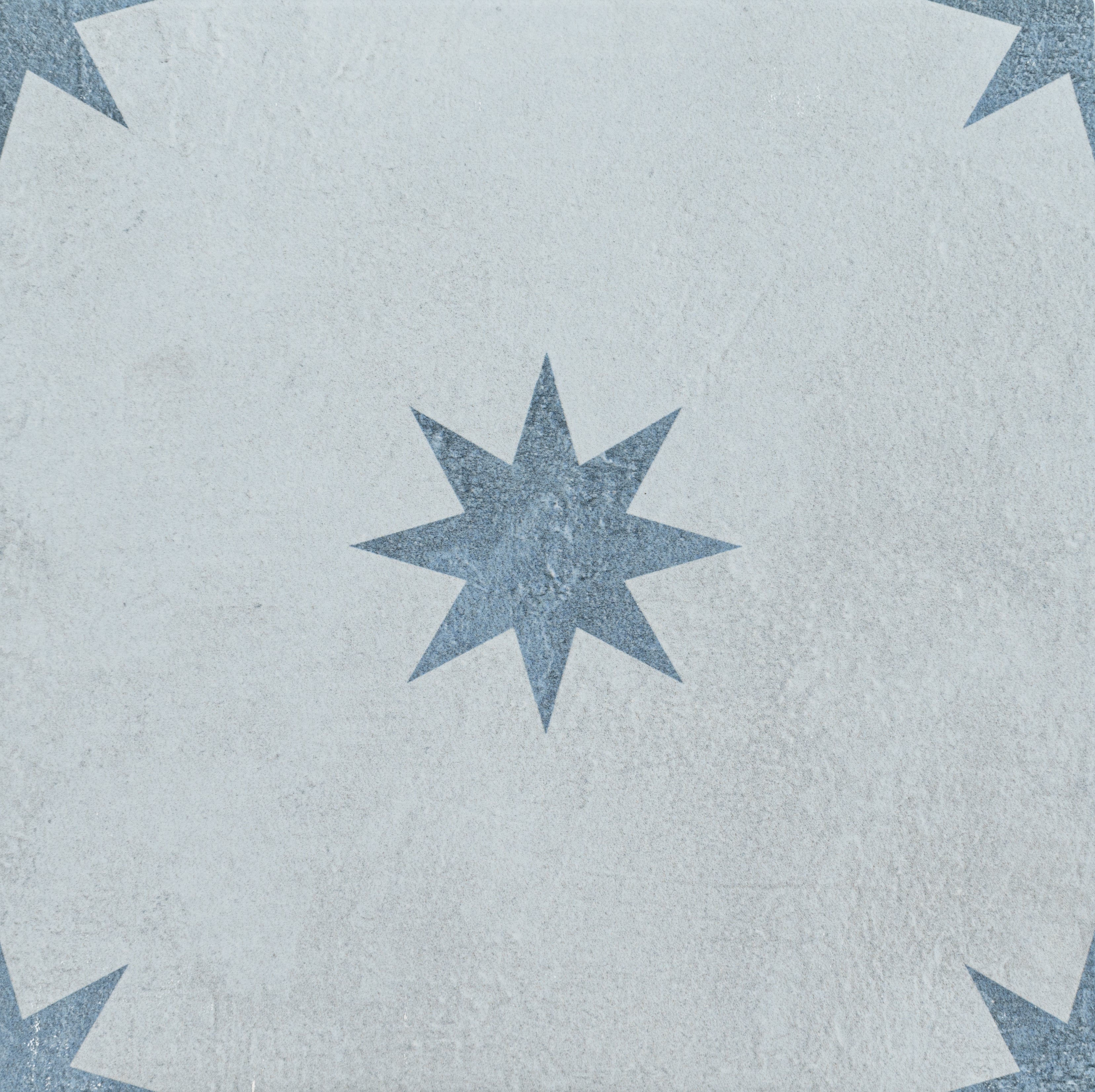 Marine 8x8 Blue Rhodes Star Decorative Pattern Tile | Tile Market of ...